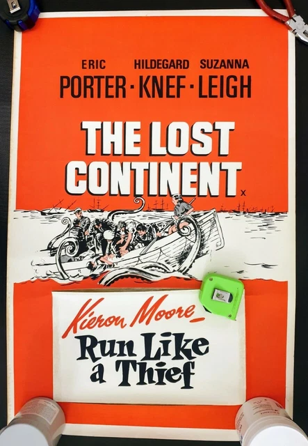 THE LOST CONTINENT Hammer Film 1968 Original Uk Double Crown Poster 30 ...