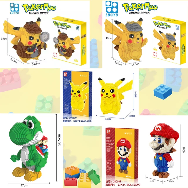 SUPER MARIO PIKACHU Micro Mini Building Nano Block Kids Gift AU stock EUR 28,90 - PicClick FR