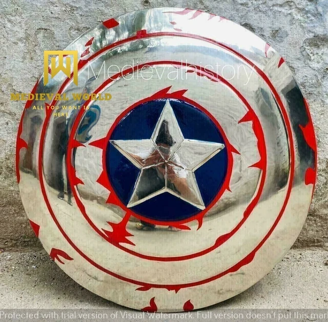CAPTAIN AMERICA SHIELD-METAL Prop Replica Marvel Cosplay Roleplay ...