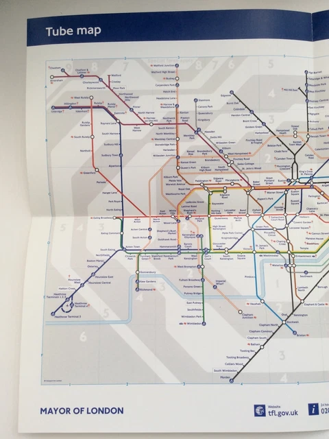 TRANSPORT FOR LONDON - Underground - Tube Map Poster - April 2010 EUR ...
