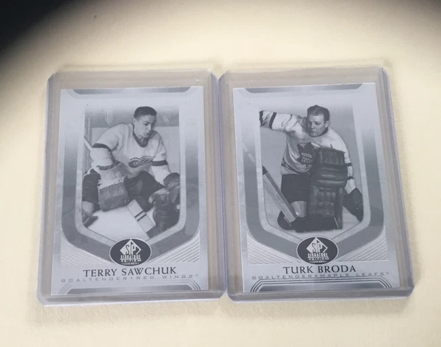2020-21 SP SIGNATURE edition legends Terry Sawchuk-Turk Broda (2Card ...