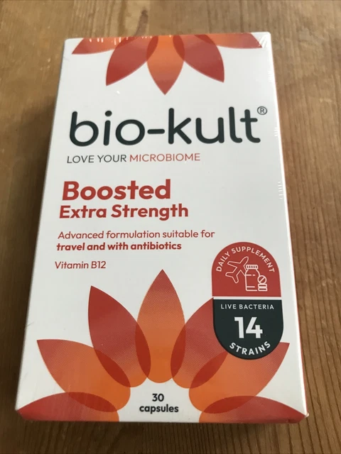 BIO-KULT BOOSTED EXTRA Strength 30 Capsules BBE 01/2025 Vitamin B12 ...