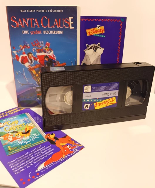 WALT DISNEY SANTA Claus VHS Original Vintage 1996 Mit Werbungsflyer ...