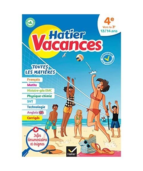 CAHIER DE VACANCES 2023 de la 4e vers la 3e: pour réviser son année ...