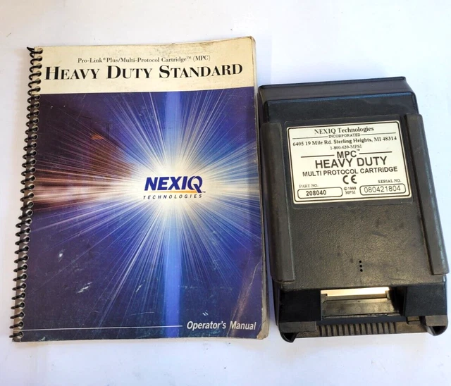 NEXIQ PRO-LINK 208040 MPC Heavy Duty Multi Protocol Cartridge with ...