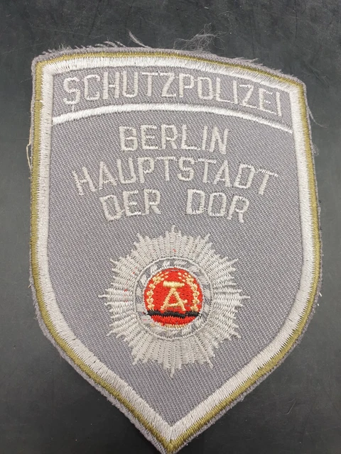 PROTECTION POLICE BERLIN capital of the GDR fabric badge patch uniform ...