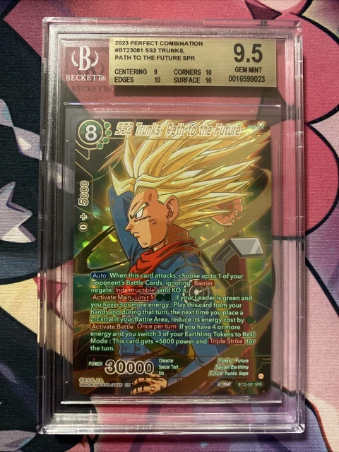 DRAGON BALL SUPER DBS SS2 Trunks, Path To The Future BT23-081 SPR BGS 9,5 EUR 31,56 - PicClick IT