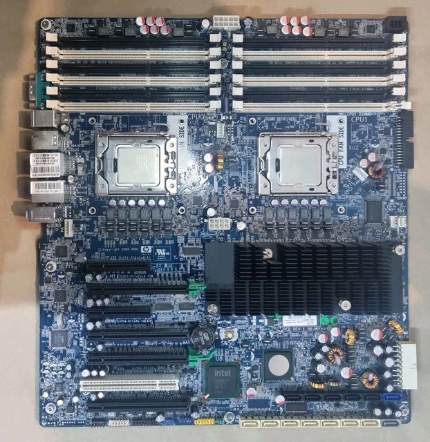 HP Z800 XEON E-5520 Dual Socket LGA1366 DDR3 Workstation Motherboard £ ...