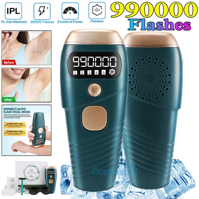 PERMANENT ICE COOLING IPL Laser Hair Removal Body Epilator Laser ...