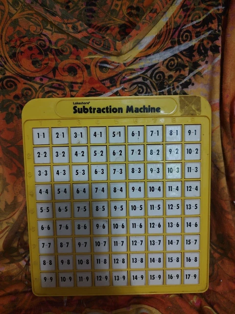 LAKESHORE SUBTRACTION MACHINE Teaching Math Homeschool Educational ...