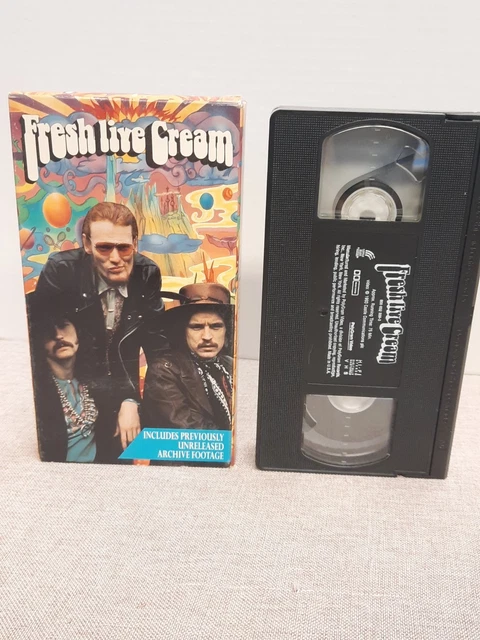 FRESH LIVE CREAM VHS Tape 1993 Castle Communications Polygram Video £6. ...