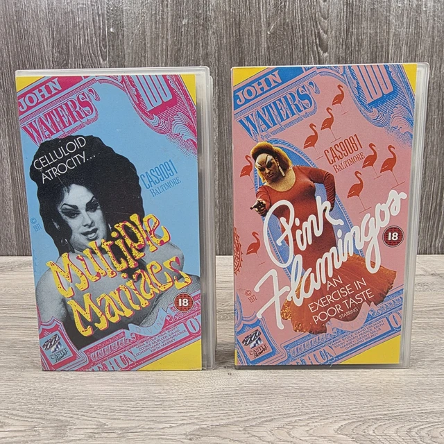 JOHN WATERS VHS X2 Multiple Maniacs Pink Flamingos 18 Rare 1971 1972 £ ...