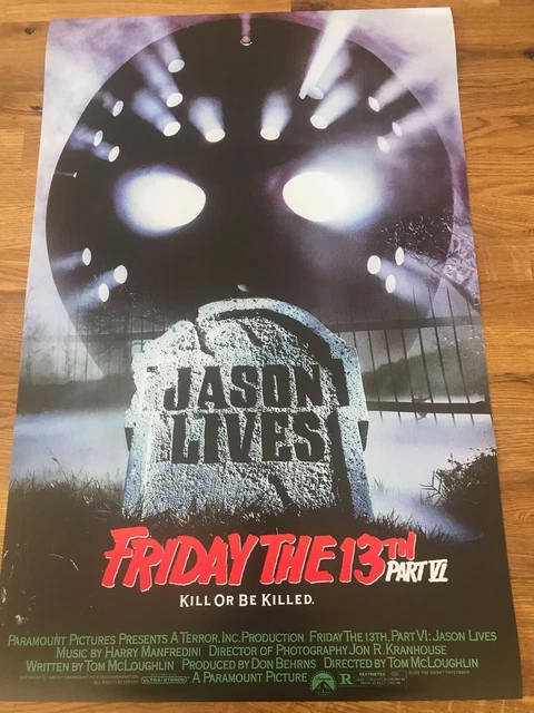 MOVIE POSTER FRIDAY the 13th Part 6 430mm x 640mm (Bit bigger than A2 ...