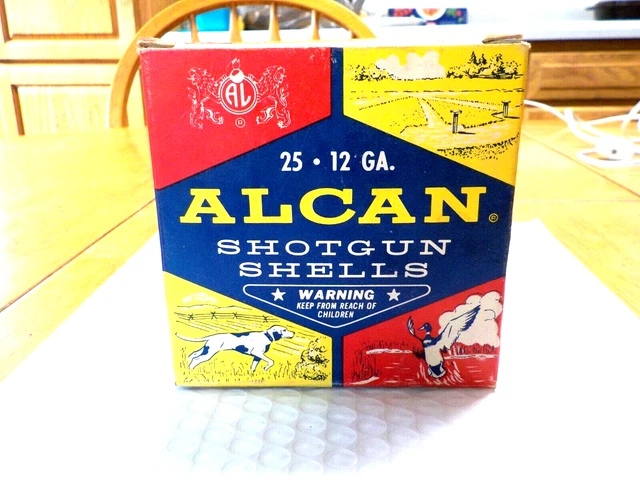 VINTAGE &ALCAN& ULTRAMAX 12 Gauge Shotgun Shell Box Empty Excellent ...