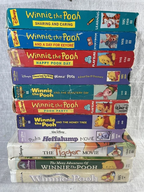 VHS LOT 11 Walt Disney Winnie The Pooh Series Kids Children Family ...