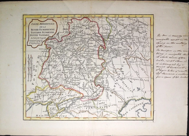 FRENCH MAP OF "Russia in Europe" Circa 1795 £28.00 - PicClick UK