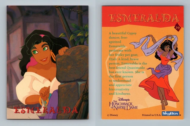 ESMERALDA #29 DISNEY Hunchback Of Notre Dame 1996 Skybox Trading Card ...