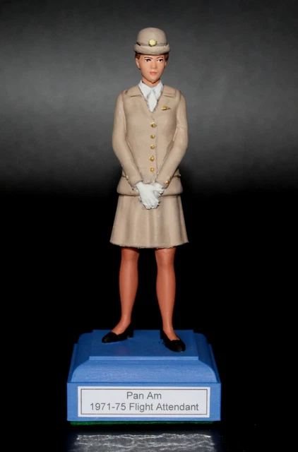 1971-75 PAN AM Flight Attendant Hand Painted Figurine (Alternative ...