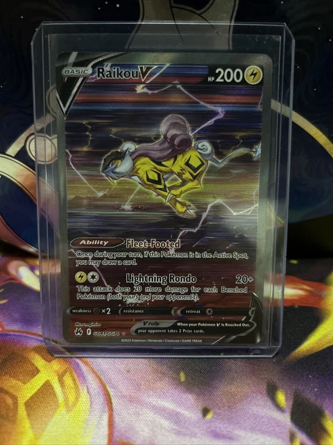 POKÉMON TCG RAIKOU V Crown Zenith: Galarian Gallery GG41/GG70 Holo ...