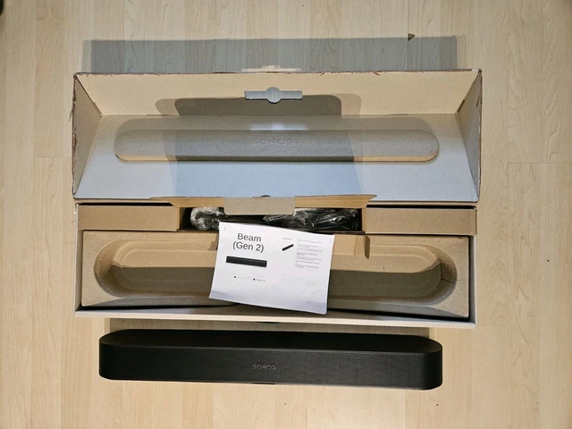 SONOS BEAM (GEN 2) Smart Sound Bar Dolby Atmos Voice Control Black £331 ...