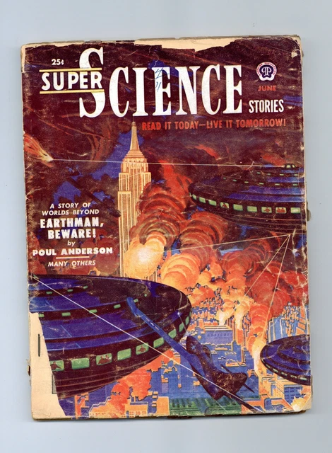 SUPER SCIENCE STORIES Pulp Jun 1951 Vol. 8 #2 FR Low Grade £5.25 ...