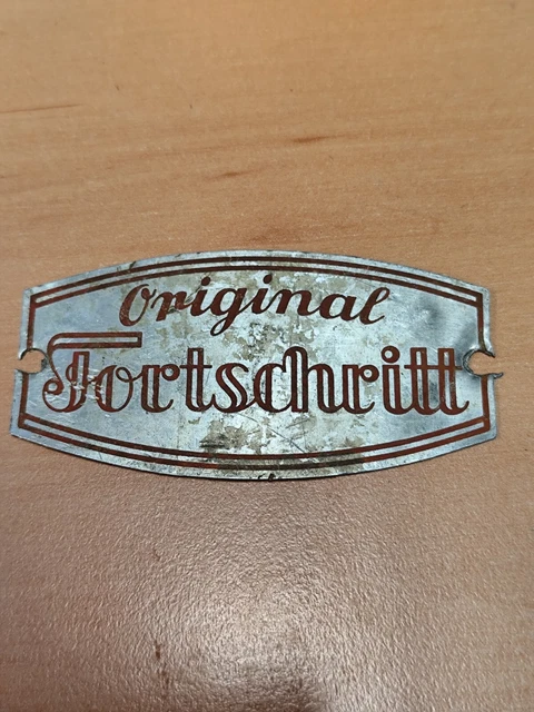 LOGO ORIGINAL FORTSCHRITT Traktor schlepper Emblem Schild plakette K25 ...