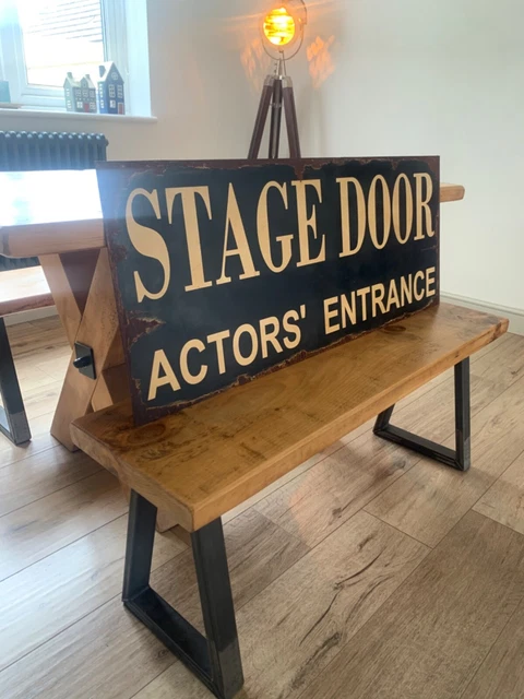 STAGE DOOR SIGN large metal signs vintage STAGE DOOR theatre antique ...