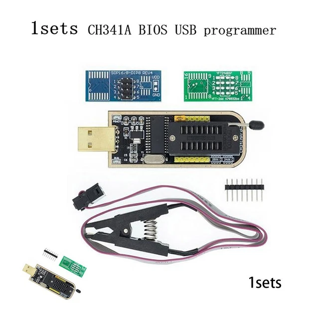 PROGRAMMEUR USB CH341A pour une programmation BIOS flash EEPROM précise ...
