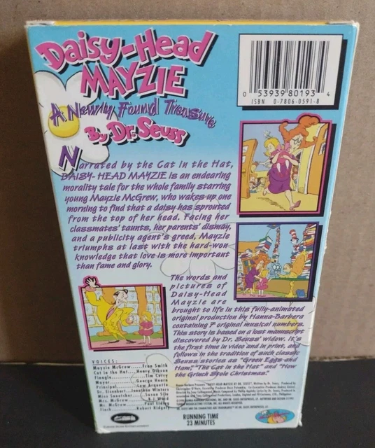 DR. SEUSS - Daisy-Head Mayzie (VHS, 1995) $6.99 - PicClick CA