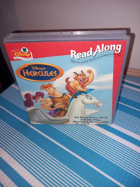 HERCULES VINTAGE DISNEY Read Along Audio Cassette Tape & Book Set 90's ...