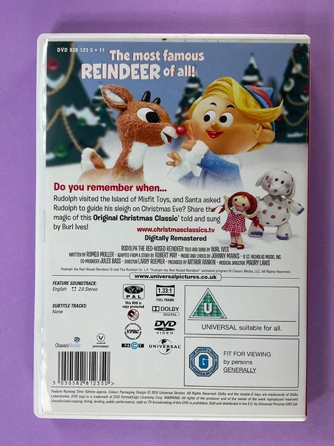RUDOLPH THE RED nose reindeer, movie, DVD £2.49 - PicClick UK