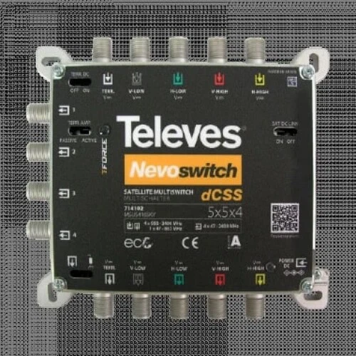 NEVOSWITCH DCSS 5 Entrées - 4 Sorties - TELEVES 714102 EUR 228,79 ...
