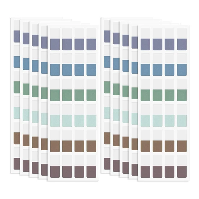 STICKY INDEX TABS Multicolor Self-Adhesive Book Tabs Writable Page ...