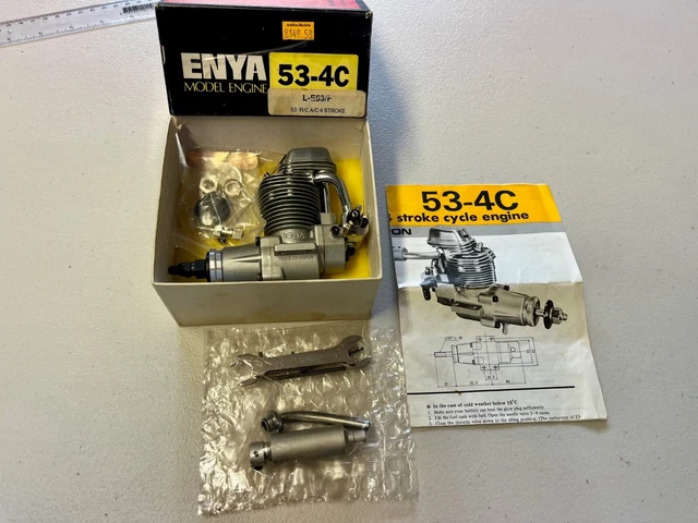 VINTAGE ENYA 53-4C four stroke RC plane engine (similar to OS, ASP, SC engine) £132.00 - PicClick UK