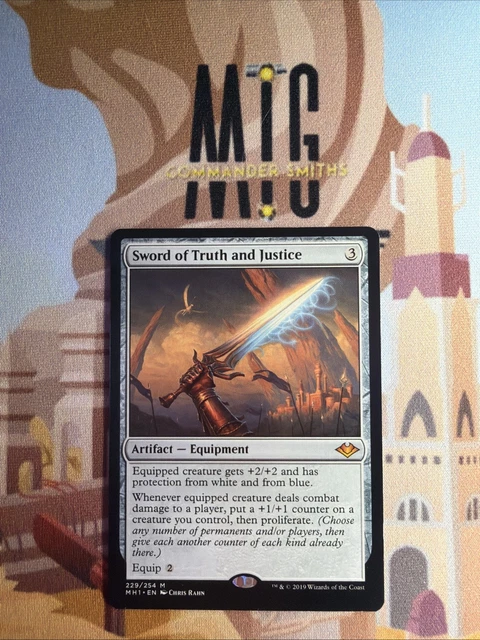 SWORD OF TRUTH and Justice 🔥 NonFOIL 🔥 MTG NM (229) Modern Horizons MH1 ...