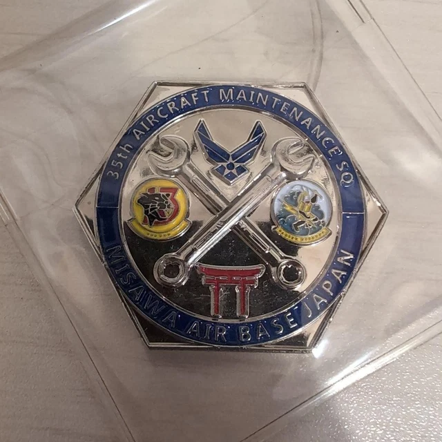 CHALLENGE COIN US Air Force Misawa Air Base 35th Aircraft Maintenance ...