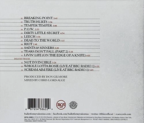 TEMPER TEMPER [DELUXE Edition] by Bullet for My Valentine £10.76 ...
