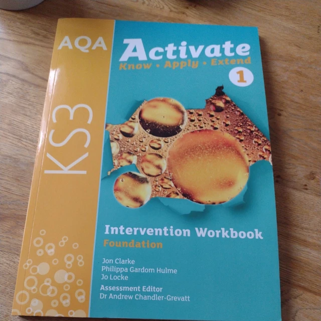 AQA ACTIVATE FOR KS3: Intervention Workbook 1 (Foundation): by Locke ...