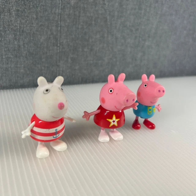 PEPPA PIG AND Family Friends Suzy Sheep George Pig Figure Lot Jazwares ...