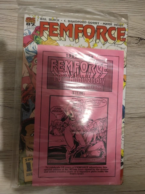 FEMFORCE #87 VF+ 10th Anniversary Issue AC Comics 1995 emballage d'origine neuf EUR 11,49 ...