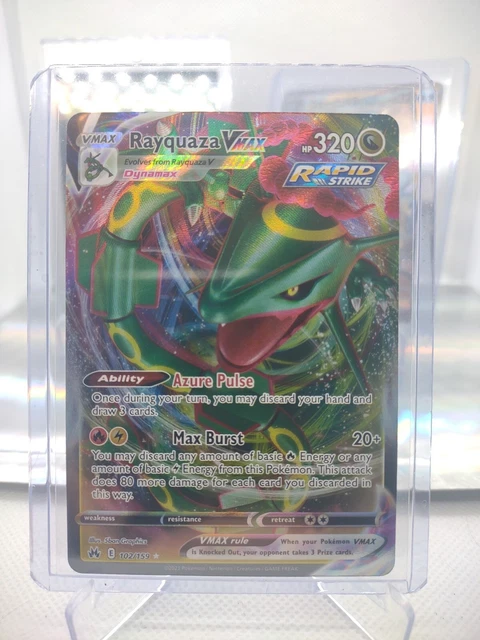 POKÉMON TCG RAYQUAZA VMAX Crown Zenith 102/159 Holo Ultra Rare EUR 3,70 - PicClick DE