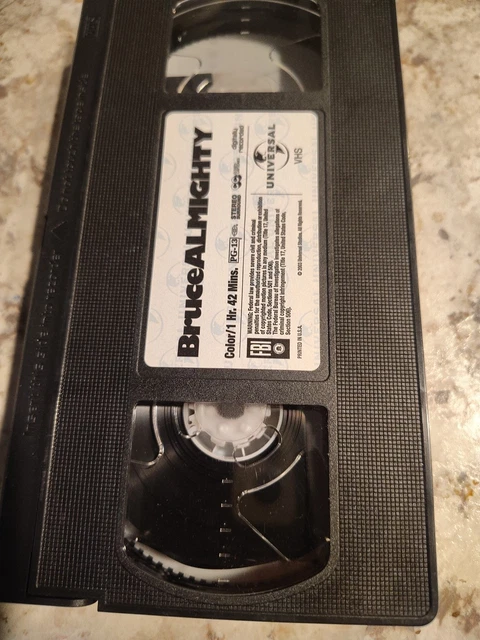 BRUCE ALMIGHTY (2003 VHS) Jim Carrey - Morgan Freeman - Jennifer ...