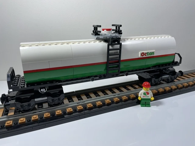 LEGO MOC OIL Tanker Train Carriage Large 12V 9V Town City Trains EUR 96 ...