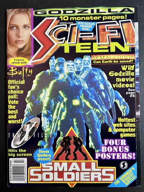STARLOG PRESENTS~SCI-FI TEEN MAGAZINE~1998~ISSUE #1~Buffy~Godzilla ...