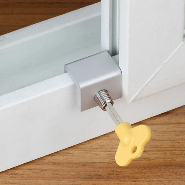SLIDING PATIO DOOR Lock Security Dead Bolt Push Key Locking Windows ...