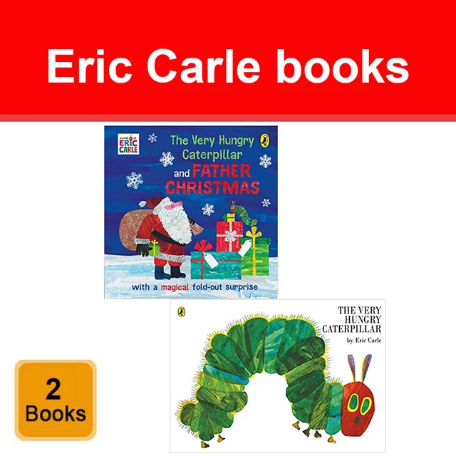 ERIC CARLE 2 Books Collection Set Very Hungry Caterpillar and Father ...