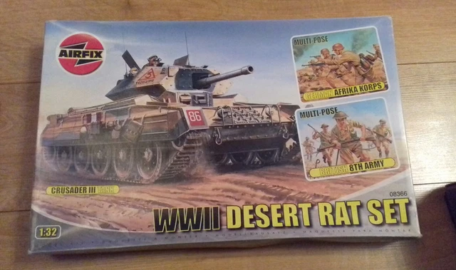 AIRFIX WWII DESERT RAT SET/Afrika Korps and British 8th Army £90.00 ...
