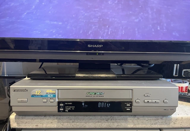 PANASONIC NV-HV61EB VHS Superdrive S-VHS VCR Video Player No Remote ...
