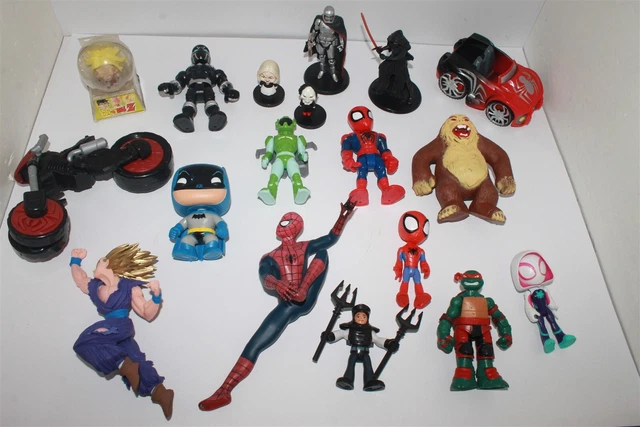 ACTION FIGURES MIXED Bulk Lot Marvel DC Comics Dragonball Z Saw Etc.. # ...