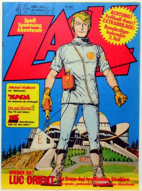 ZACK - FASCICOLO 4/1975 - Z: 1- con Tim und Struppi/Koralle Verlag EUR ...